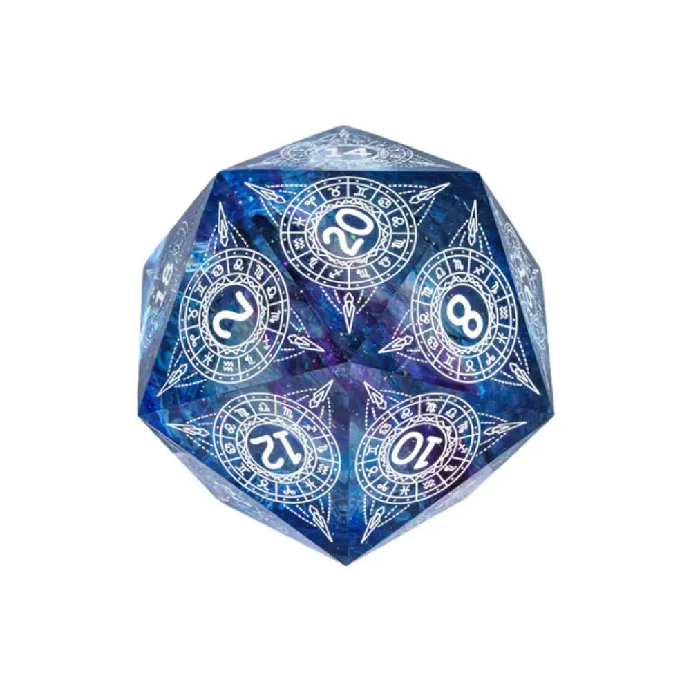 Astrological Sign Sharp Edge 55mm D20 Die - Shop – The Haunted Game Cafe
