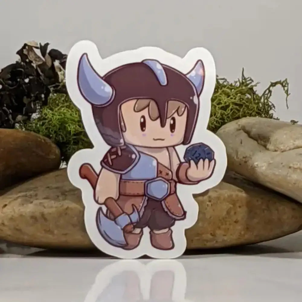 Chibi Barbarian Sticker - Shop – The Haunted Game Cafe