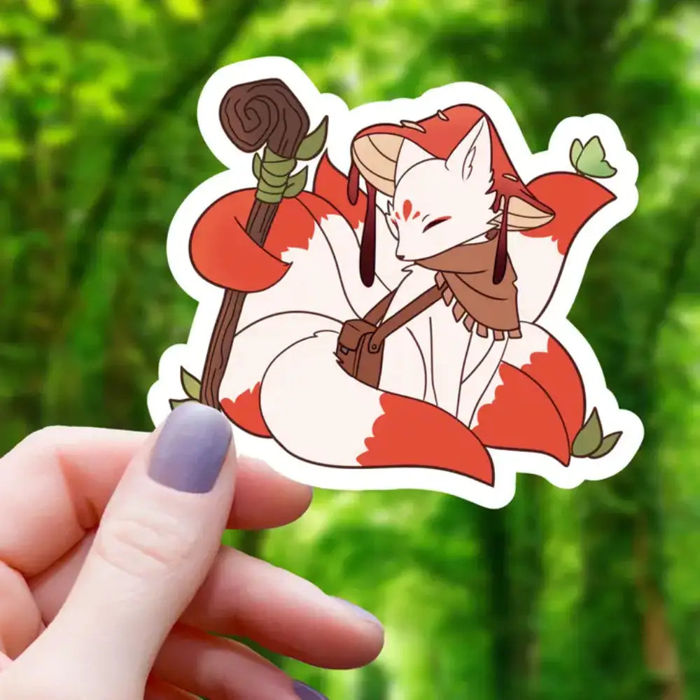 Druid Kitsune Sticker - Shop – The Haunted Game Cafe