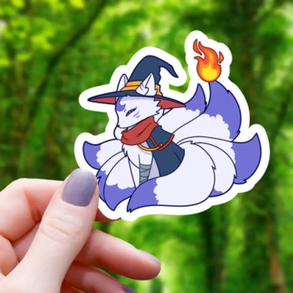 Wizard Kitsune Sticker - Shop – The Haunted Game Cafe